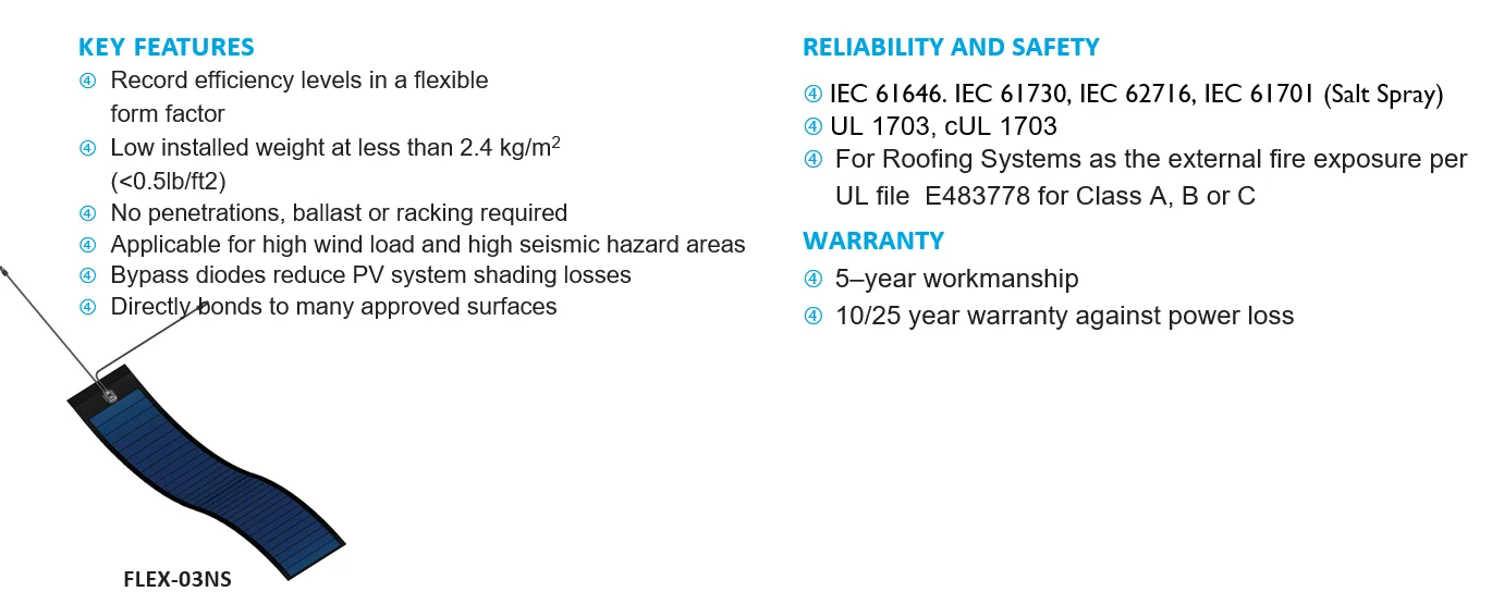 70w Flexible Laminated Solar Panel Peel And Stick Installation,Triple ...