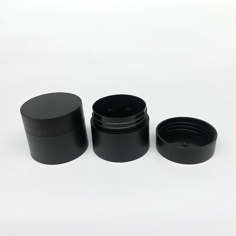 Wholesale Matte Black Plastic 15g Grams Container Pot Jar for Cosmetic ...