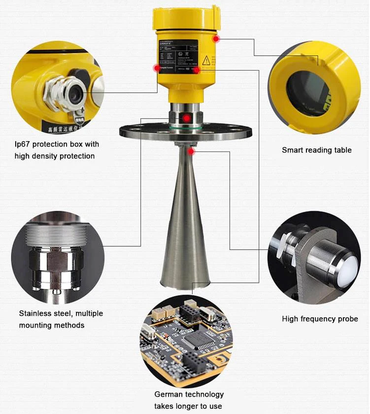 Rs485 Modbus Radar Water Liquid Level Transmitter Oil Diesel Gasoline ...