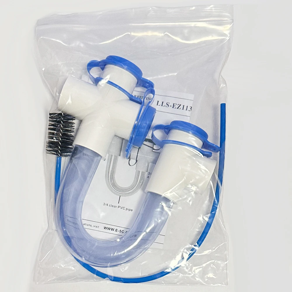 Pvc U Trap Hvac Standard Condensate Trap 3/4-inch With Cleaning Brush ...