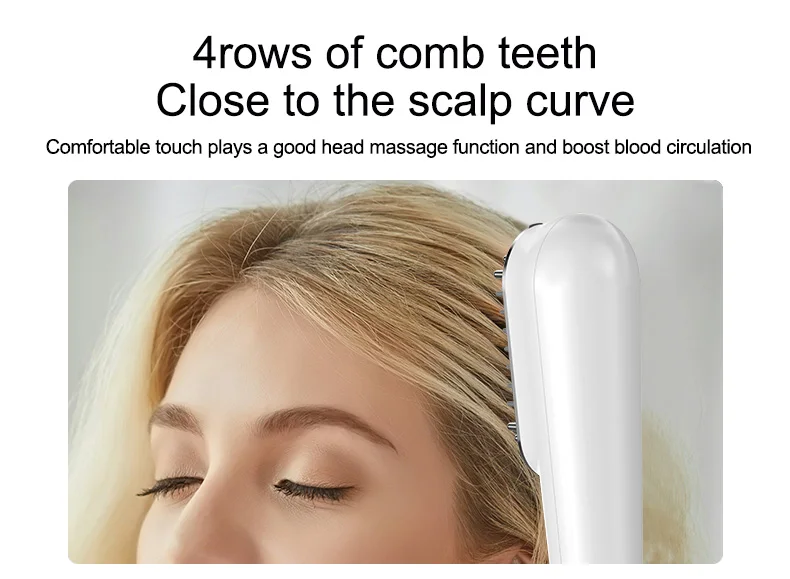 Atg-909 Ems Scalp Oil Applicator Root Comb Massager Bottle For Hair ...