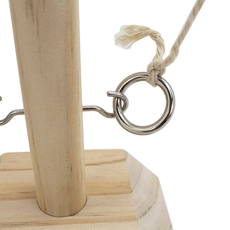 Wooden Hook And Ring Toss Game With Shot Ladder For Adults Kids ...