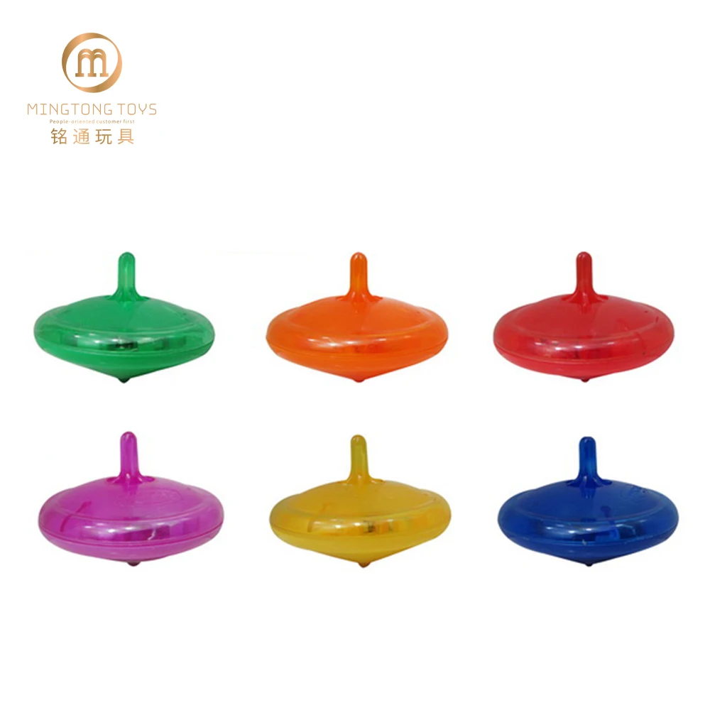 Cheap Promotional Mini Plastic Toy LED Spinning Top