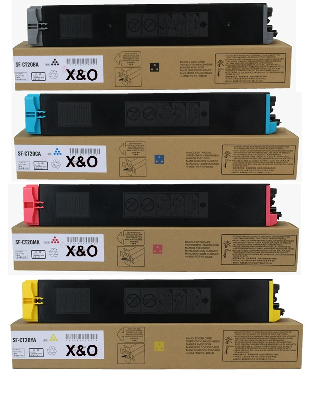 X&O Premium Compatible Sharp Toner Cartridges - 20kg per Carton