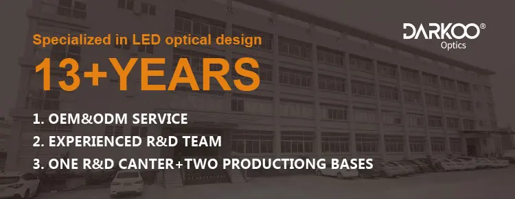 Darkoo Optics Led Len 15 Watt Pc Lens Stand For Led Cob Pmma Led Light ...