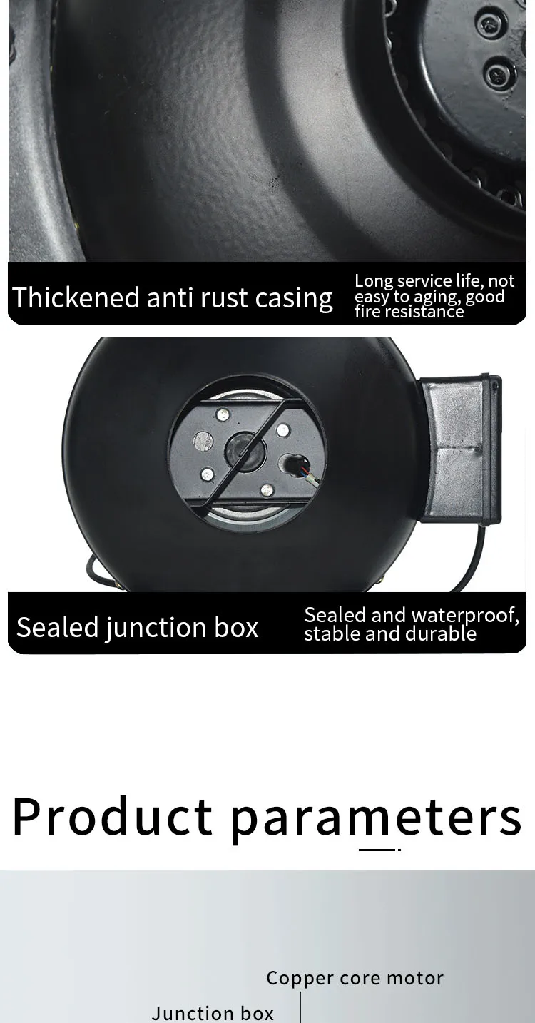 Circular Pipeline Coaxial Small Centrifugal Fan, Silent Powerful ...