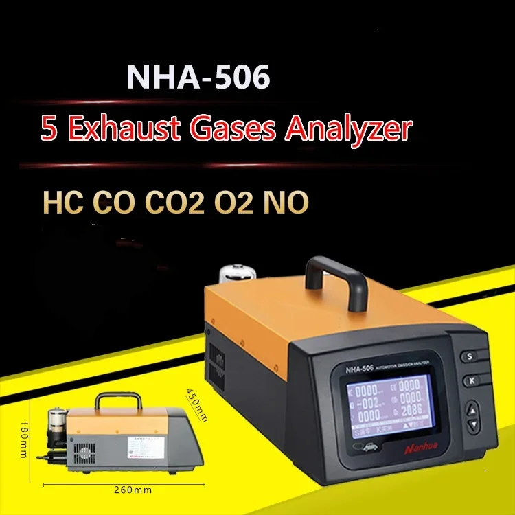 Automotive Emission Analyzer Gasoline Engine Exhaust Gas Detector HC ...