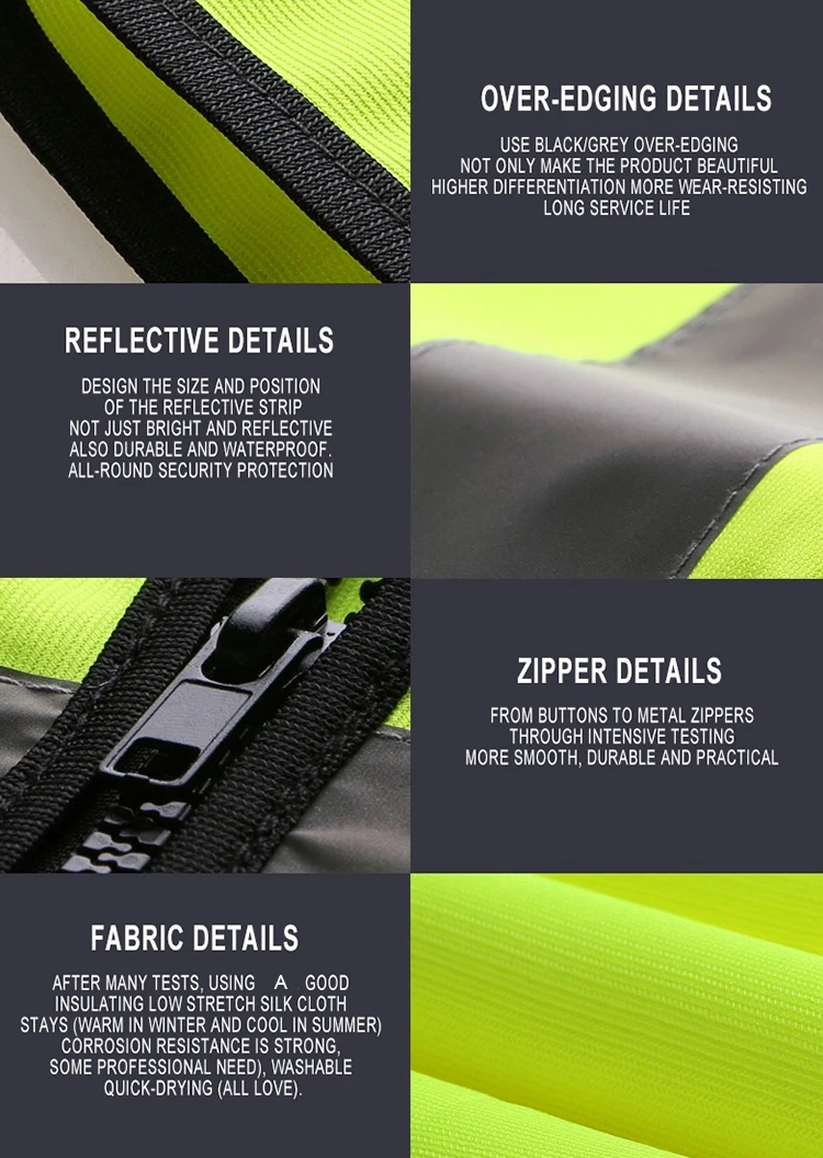 Customized Reflective Safety Vests for High Visibility