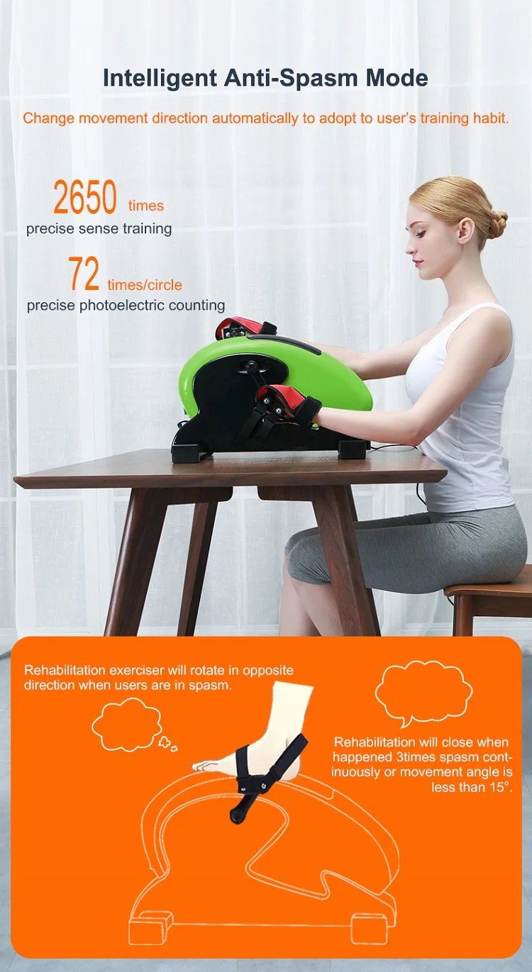 Stroke Therapy Equipment Mini Arms And Legs Exercise Electric Pedal ...