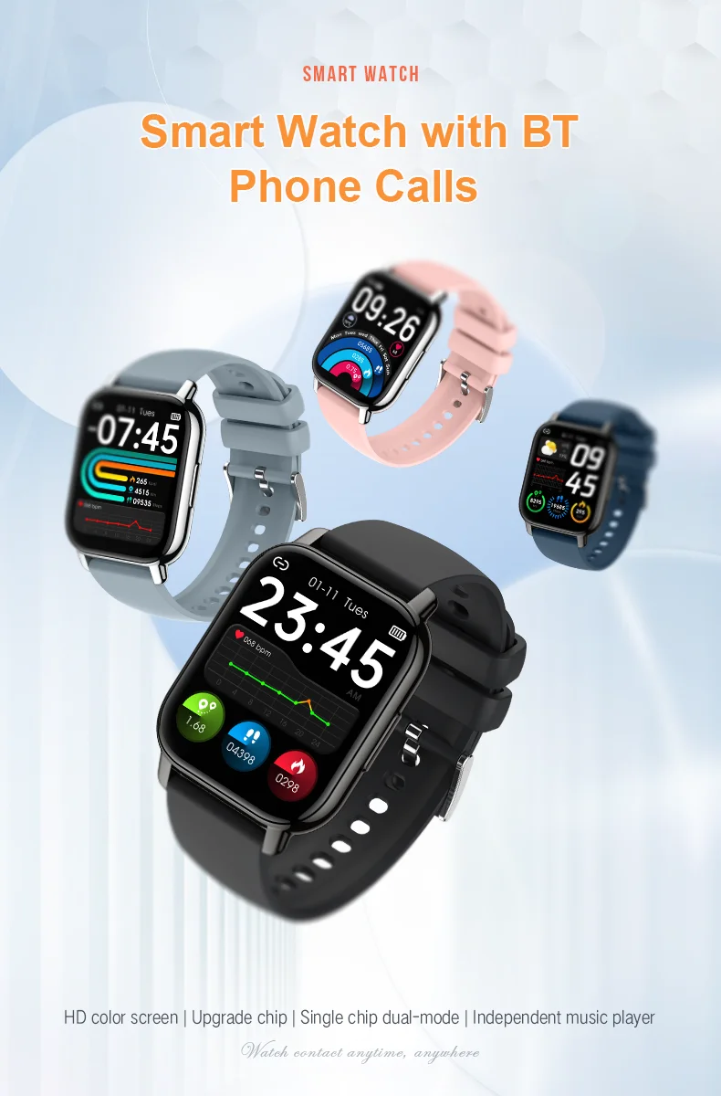 Fathers Day Gift Original P66 Smartwatch 24h Health Fitness Tracker ...