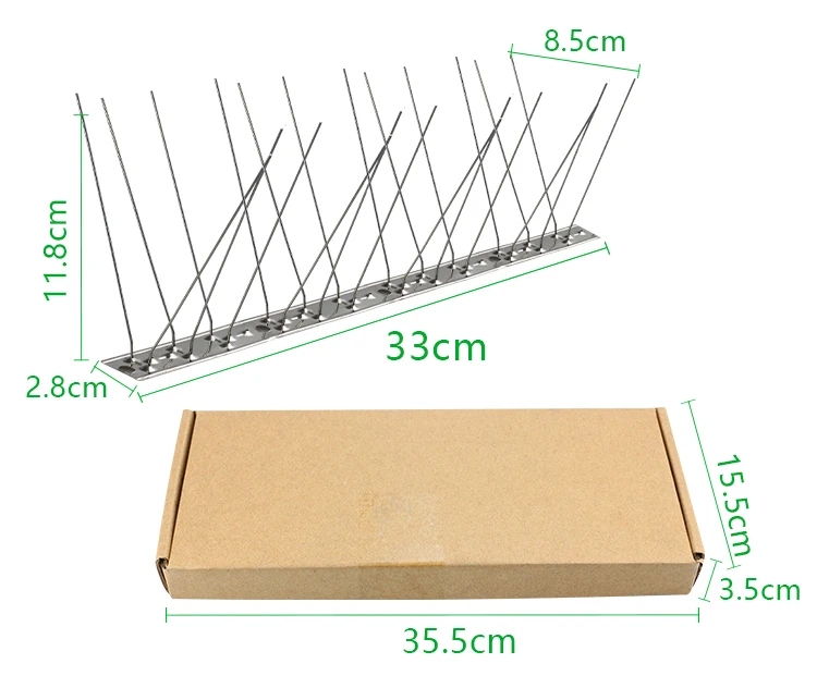 Stainless Steel Bird Spikes - Effective Pigeon Control