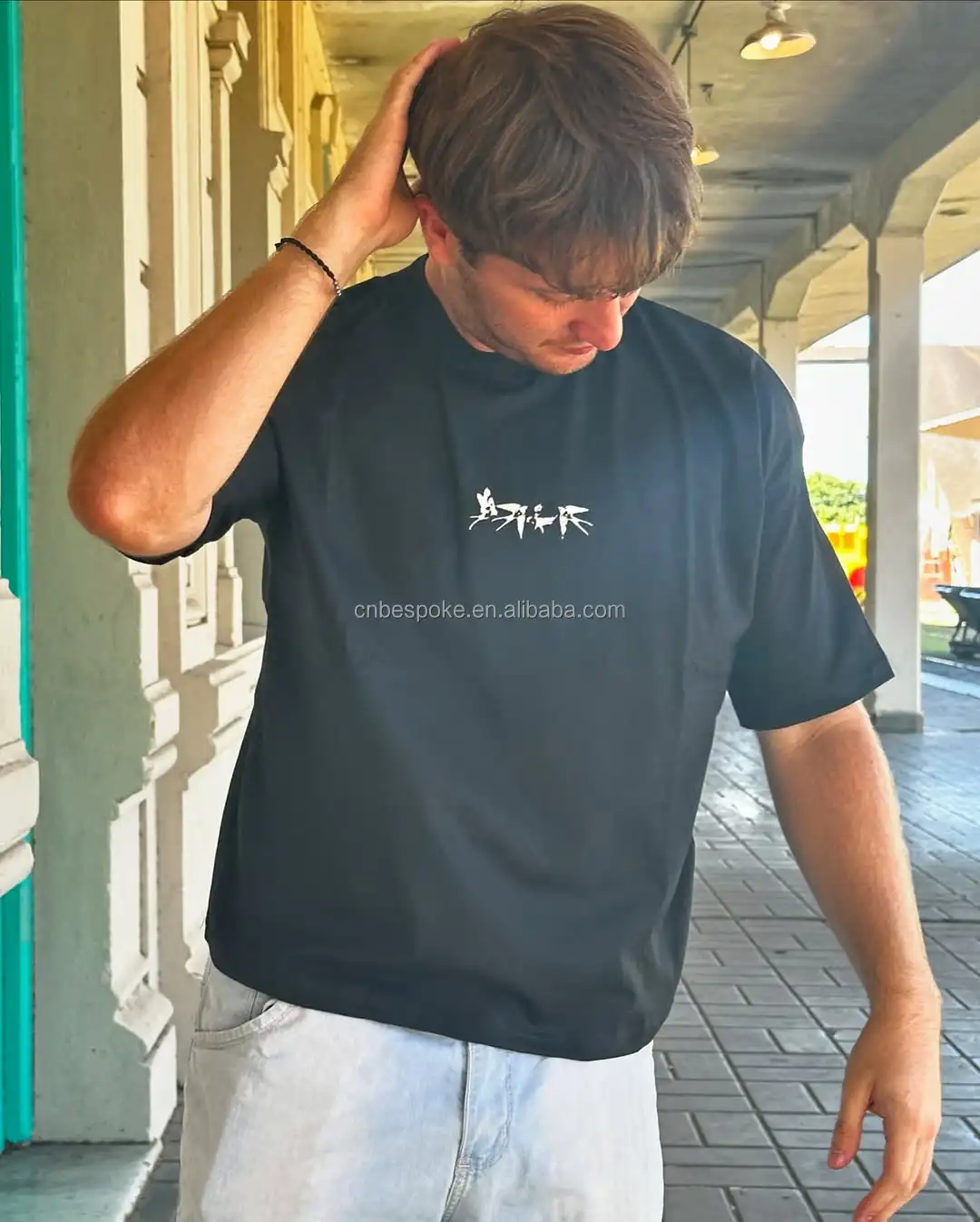 Vintage Sun Faded Streetwear T-Shirt for Men - Custom Logo DTG Print