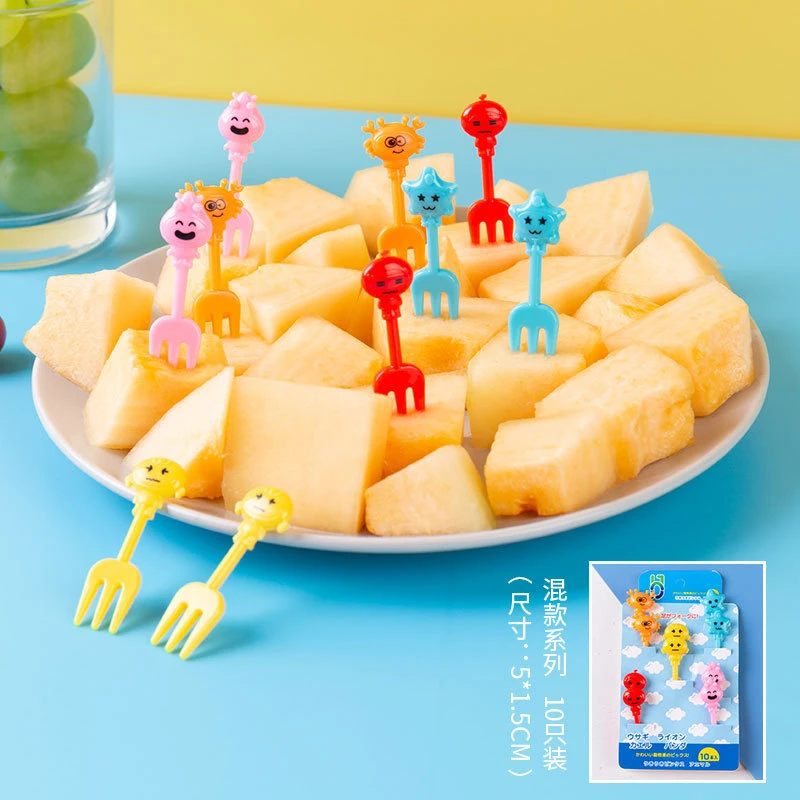 M23 Bento Picks Kids Child Animal Farm Fruit Shape Tenedores Para Fruta ...