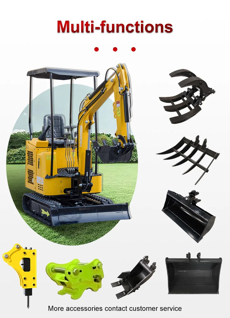 Mini Excavator 1500 kg Farm Mini Digging Machine Mini Digger| Alibaba.com