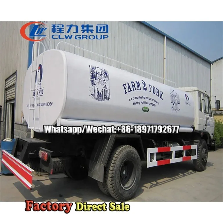 Dongfegn 4x2 5000l 5m3 Water Delivery Vehicle 4x4 Purified Potable ...