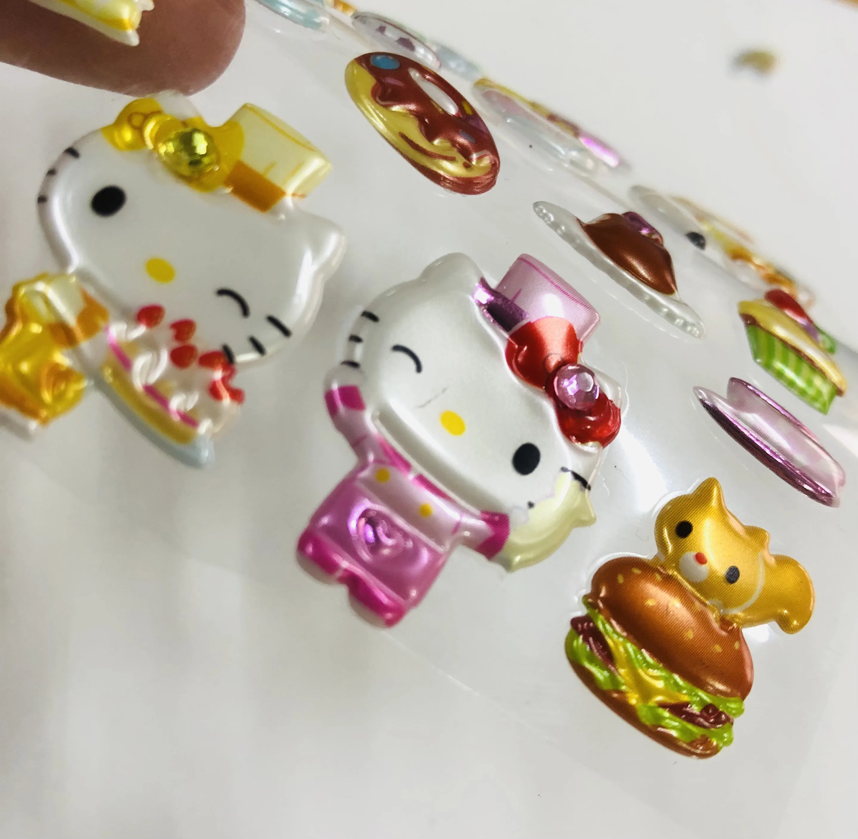 Custom 3d Kawaii Cute Foam Cartoon Puffy Filled Sticker Sanrio For Kids ...