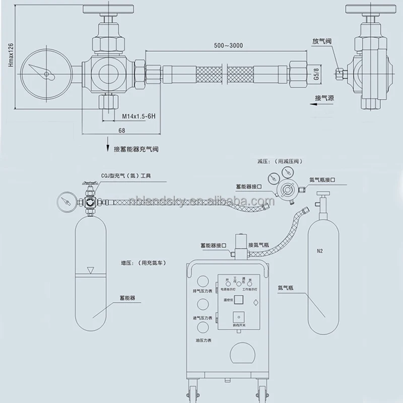 QXF5 Factory Accumulator Check Valve, Nitrogen Tool Inflation Valve ...