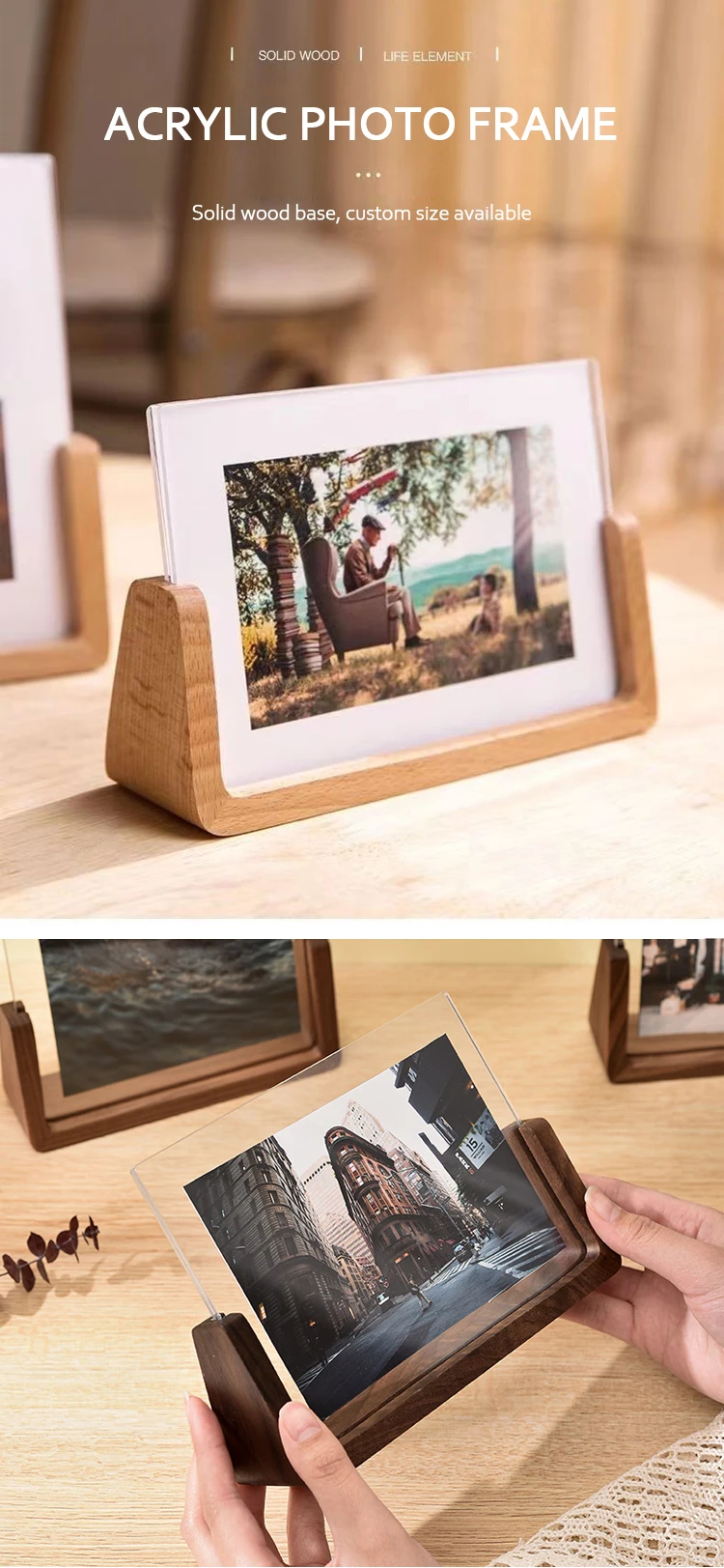 Acrylic Magnetic Photo Frame - Stylish & Versatile Display