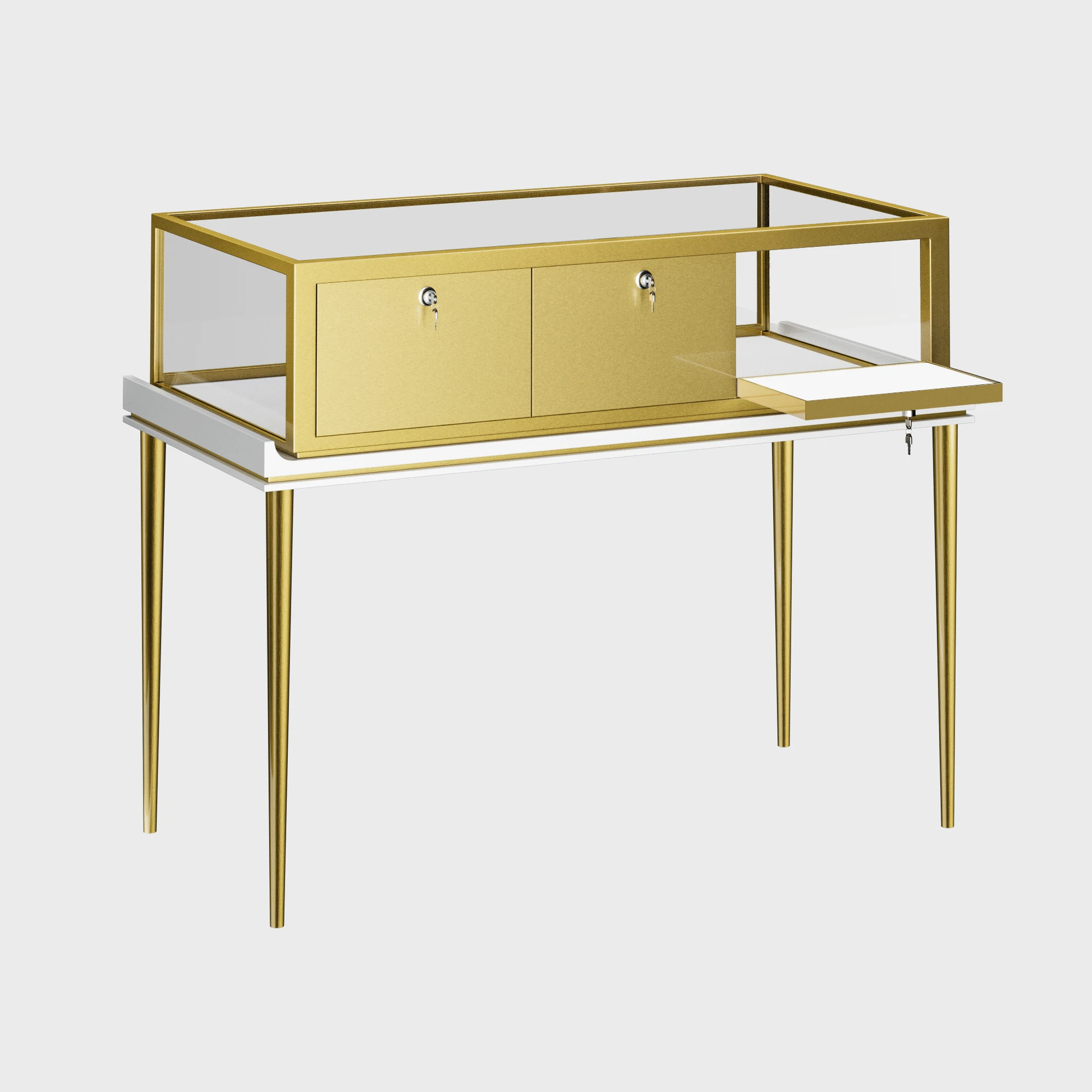 Glass Jewelry Showcase - Elegant Display Solutions