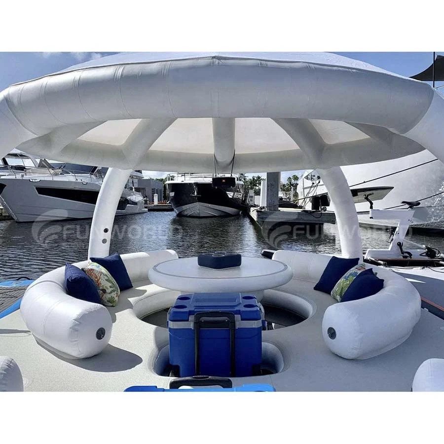 Inflatable Water Platform - Floating Dock with Tent & Sofa