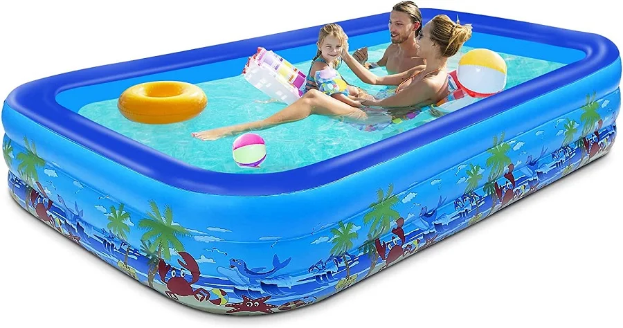 PVC Inflatable Swimming Pool for Kids for Outdoor Backyard and Garden ...
