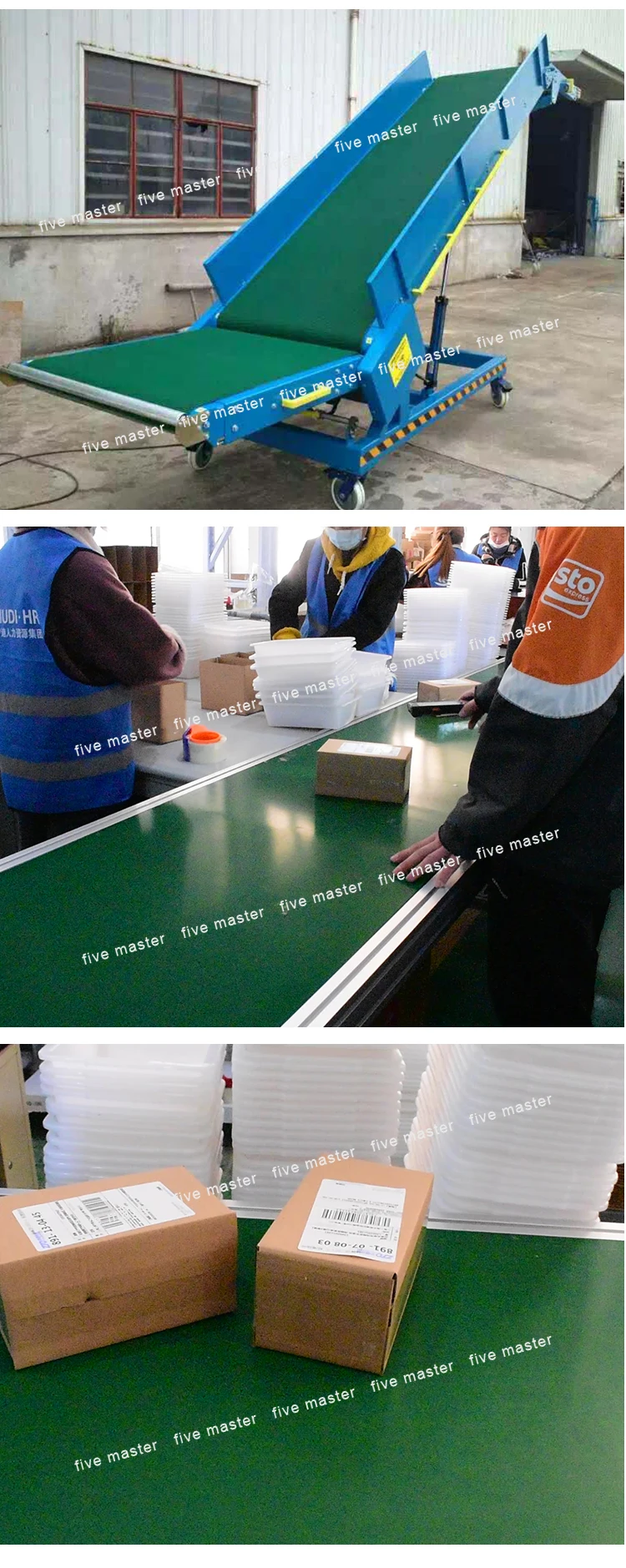 Roof Conveyor Ladder Conveyor Belt Loading Unloading Conveyor - Buy ...