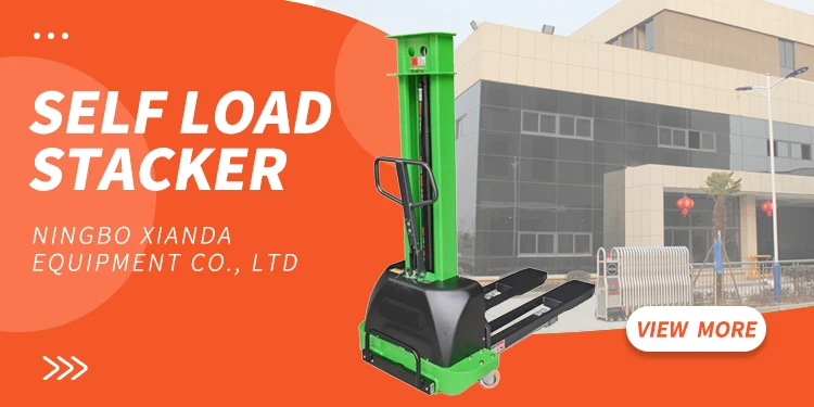 Fully Electric Powered 500kg 1000kg Self Loading Pallet Stacker Self ...