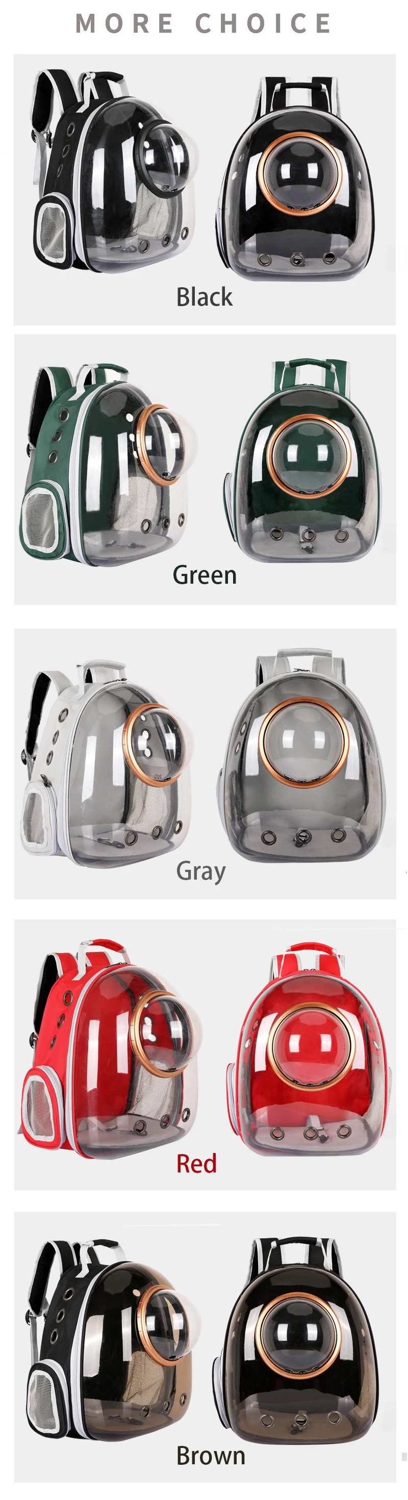 Pet Carrier Backpack Space Capsule - Transparent & Durable