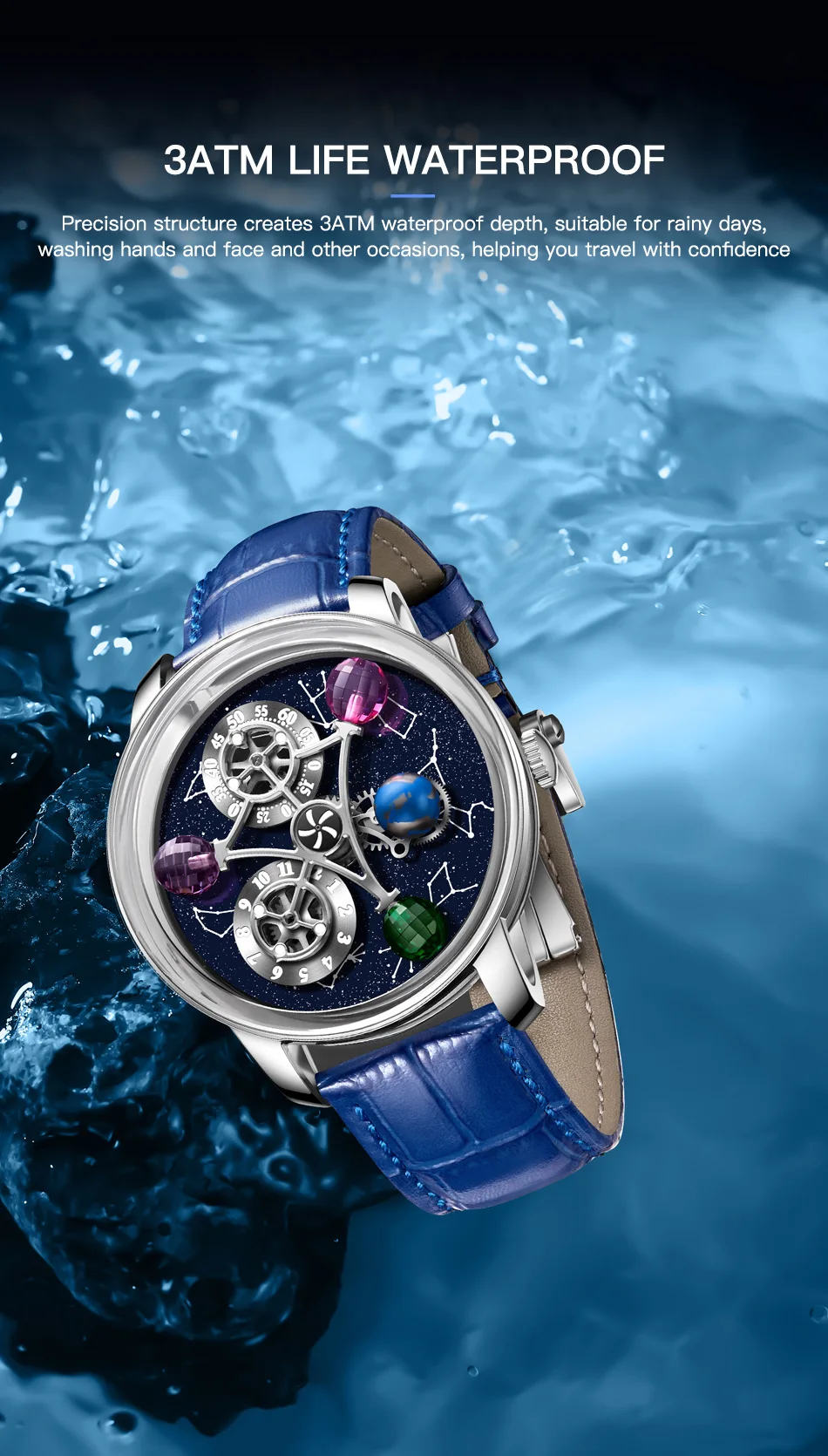 Pindu 6573 Luxury Men's Watch - Fashion, Business, Waterproof