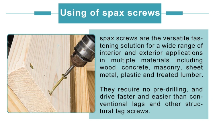 Zinc Plated Spax Decking Wood Turbo Screws with Pozi-3 Drive Double CSK ...
