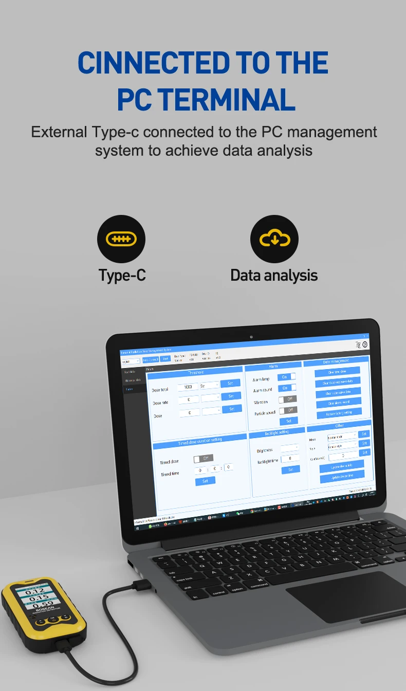 Bosean FS-5000 Geiger Counter - Reliable Nuclear Radiation Detector
