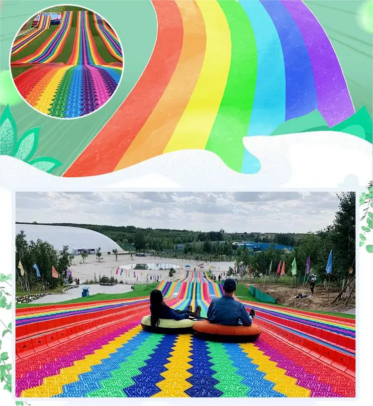 Children Outdoor Customized Funfair Play Slide - Rainbow Slide for Sale