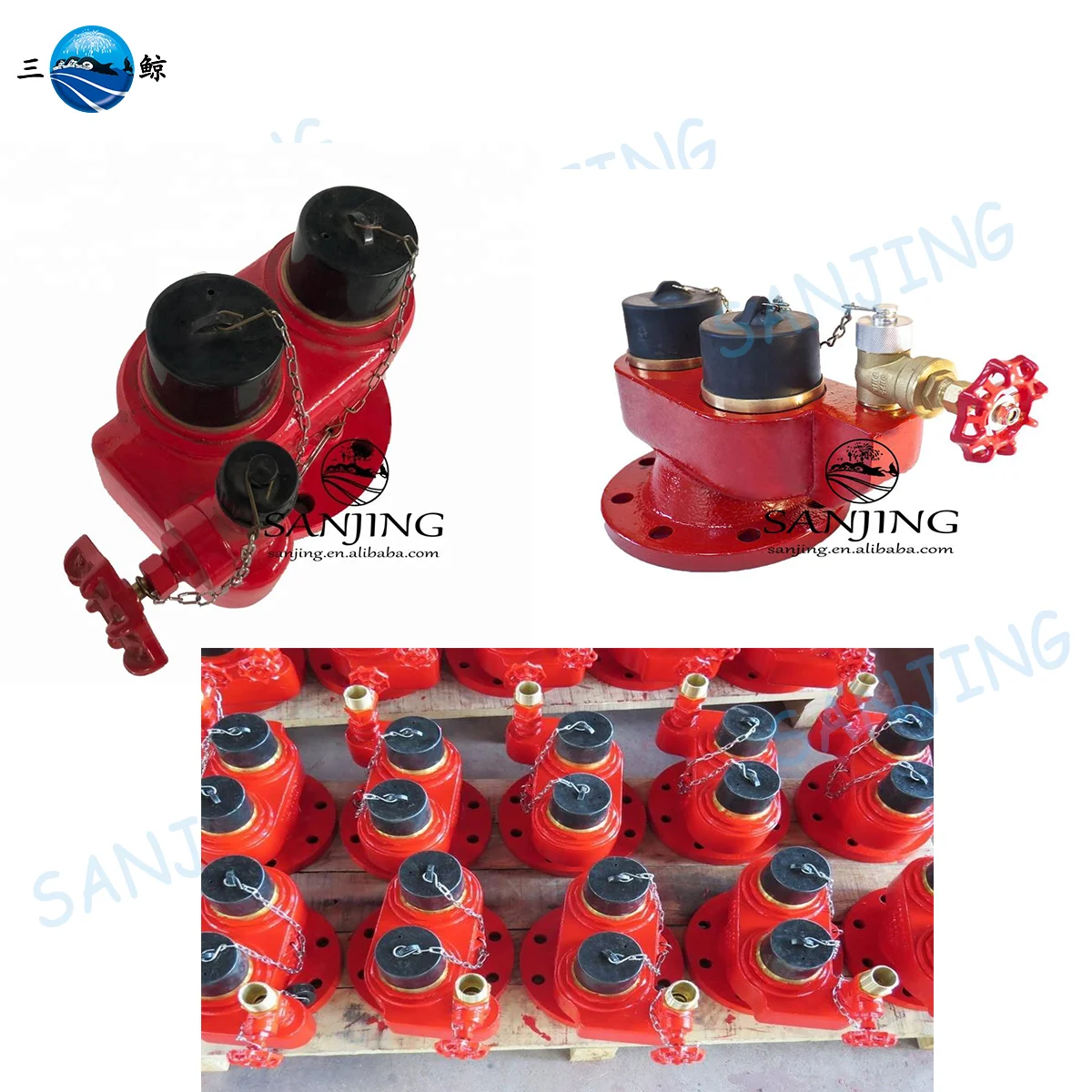 Ductile Cast Iron Body Water Divider 2 Way Bs336 Female Connections ...