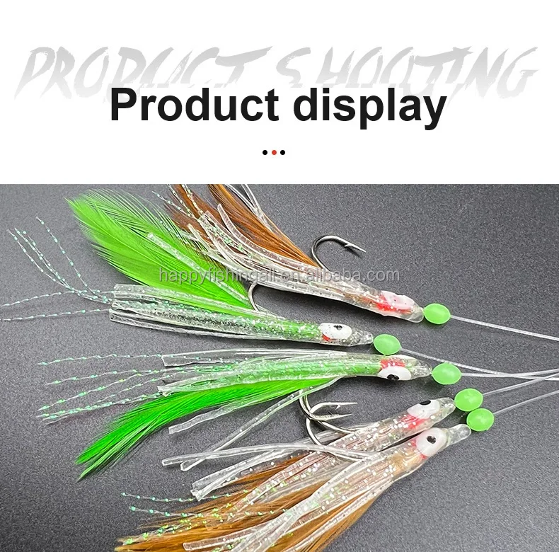 Sabiki Rigs Saltwater Fishing Rigs Luminous Octopus Mackerel Feathers ...