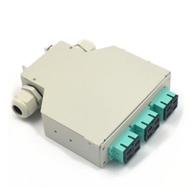 6-port Fiber Optic Din Rail Box - High Quality Duplex SC