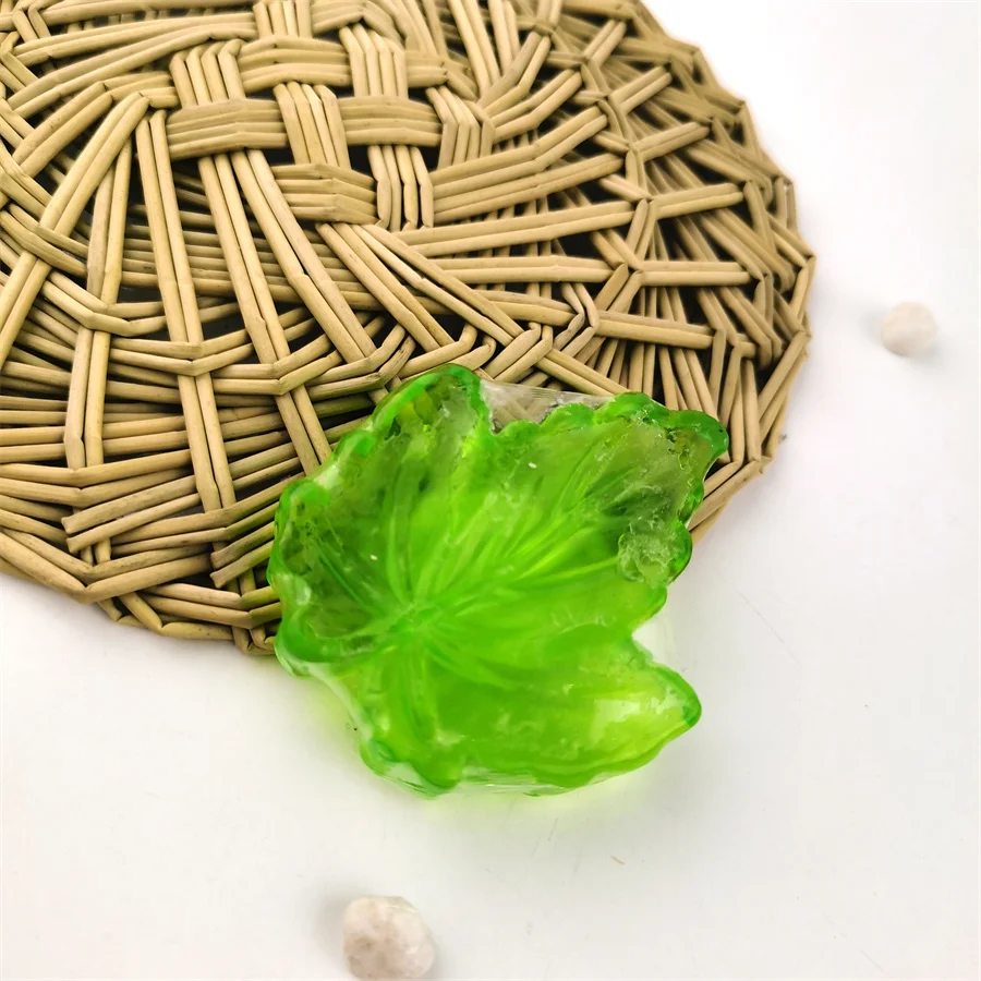 Small Hotel Leaf Clear Green Soaps Pleat Soap - Buy Small Hotel Soaps ...