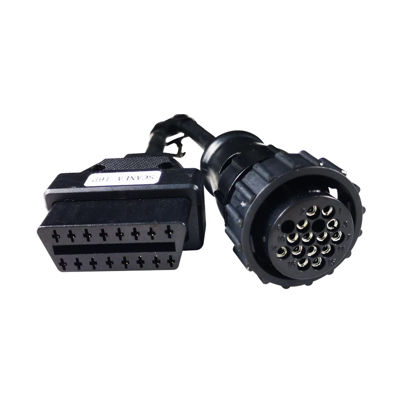 For Scania 16 Pin Ds150e Obd1 To Obd2 Truck Diagnostic Tool Cable Obd ...