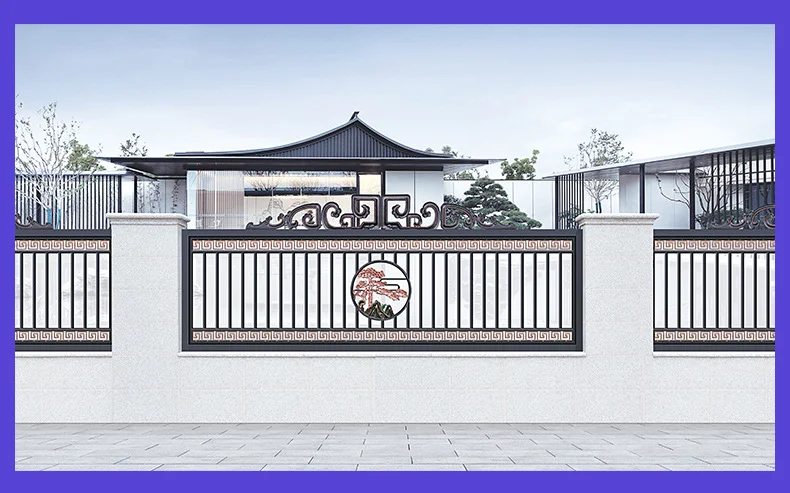 Zinc Steel Frame Metal Fence Panel Made in China for Villa Garden ...