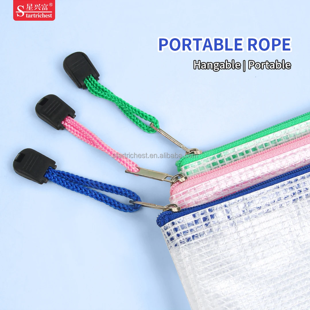 Custom Filing Products A4 Grid Zipper Bag Wallets Folders PVC ...