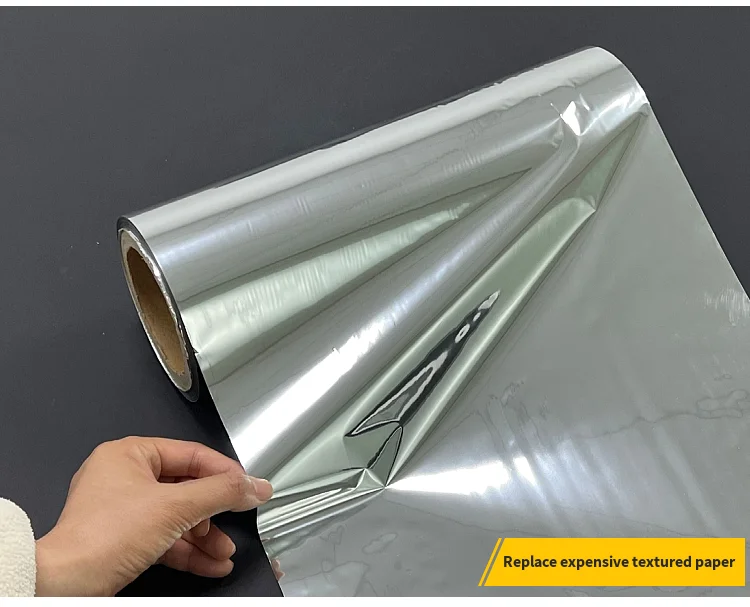 Low Price PET Lamination Film Silver Metallized Laminating Wet Film ...