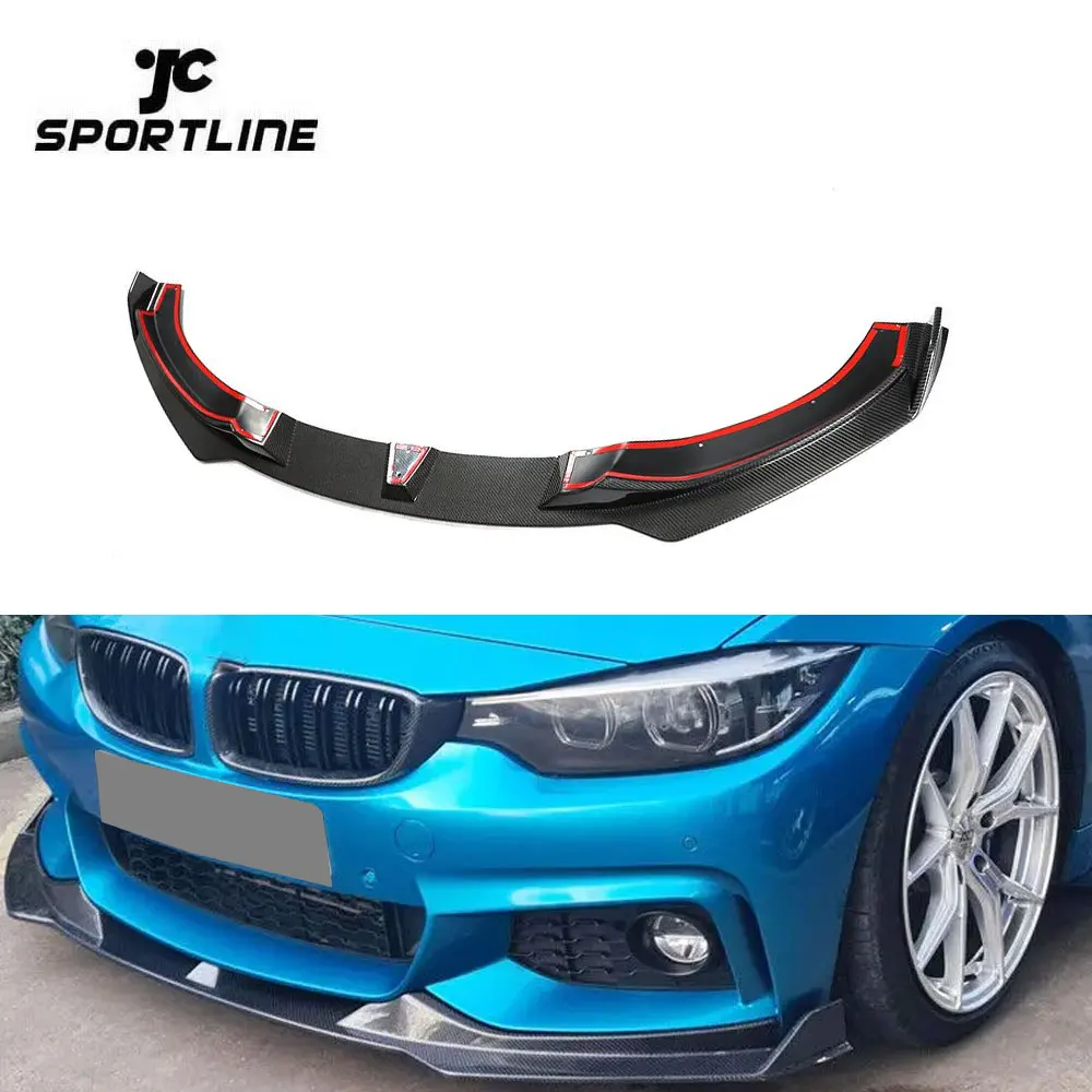 REAL Carbon Front Bumper Splitter Lip Spoiler For BMW 4 Series F32 F33 ...