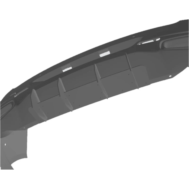 For Genesis Gv80 2021 2022 2023 Year Rear Diffuser Bumper Lips Spoiler ...