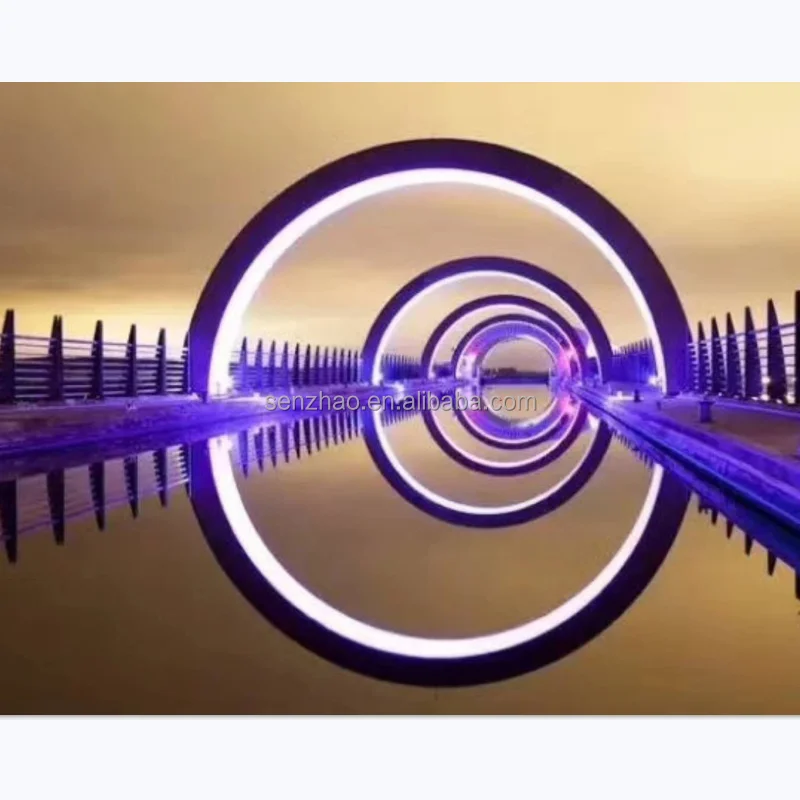 City Led Sculpture Street Light Motif Light Time Tunnel