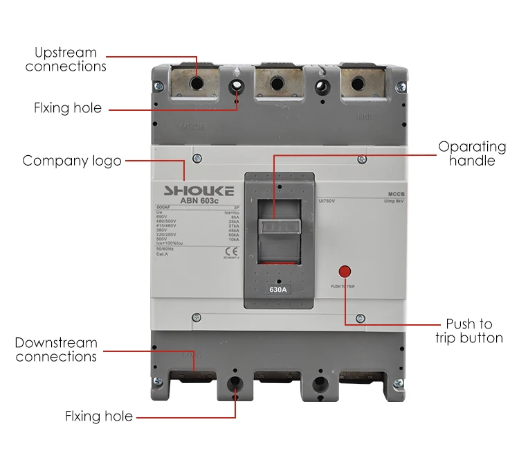 500 Amp Breaker - Reliable Abn603c MCCB for Circuit Protection