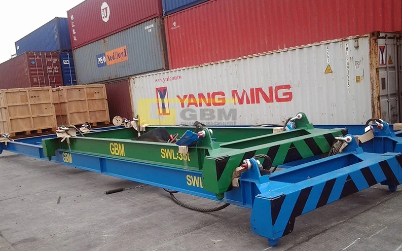 40ft 20ft Semi-automatic Container Lifting Beam Iso Dry Container ...