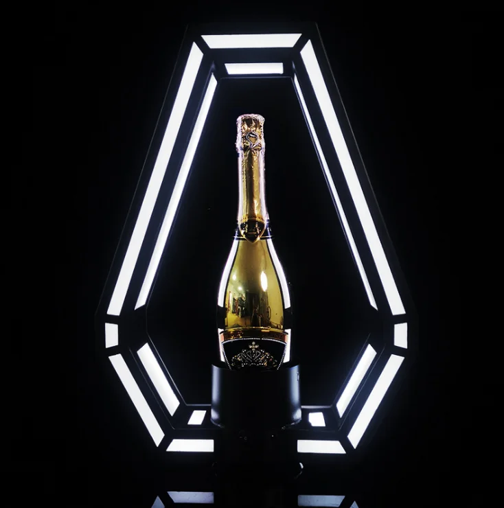 Customized Logo Led Light Base Counter Led Bottle Display Glorifier ...