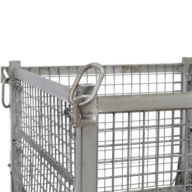 Durable & Stackable Wire Mesh Boxes for Warehouse Logistics