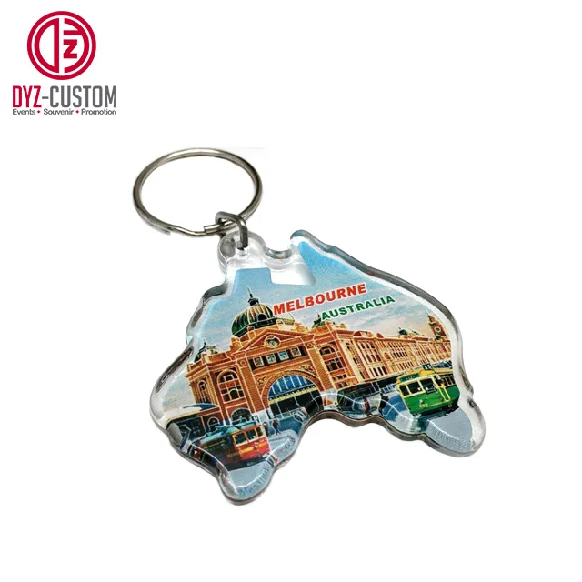 Custom Surfboard Shape Acrylic Keyring - Perfect Gift