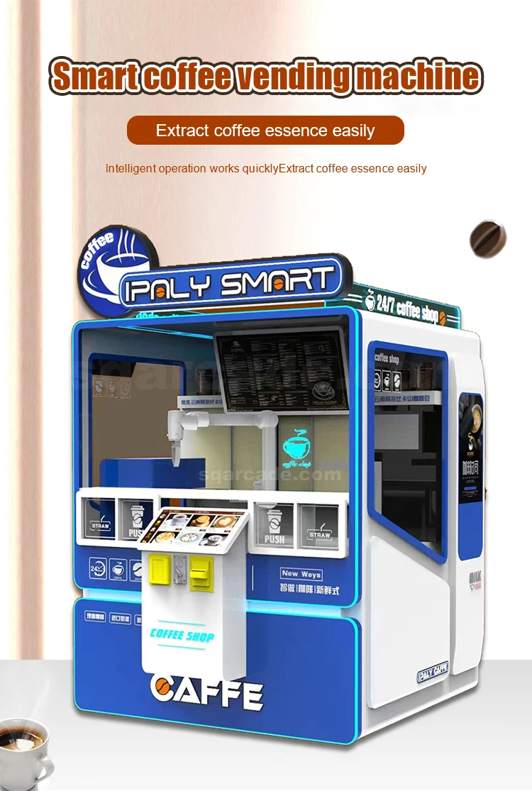 Automatic Robot Arm Boba Tea Cash Card Reader - Vending Machine