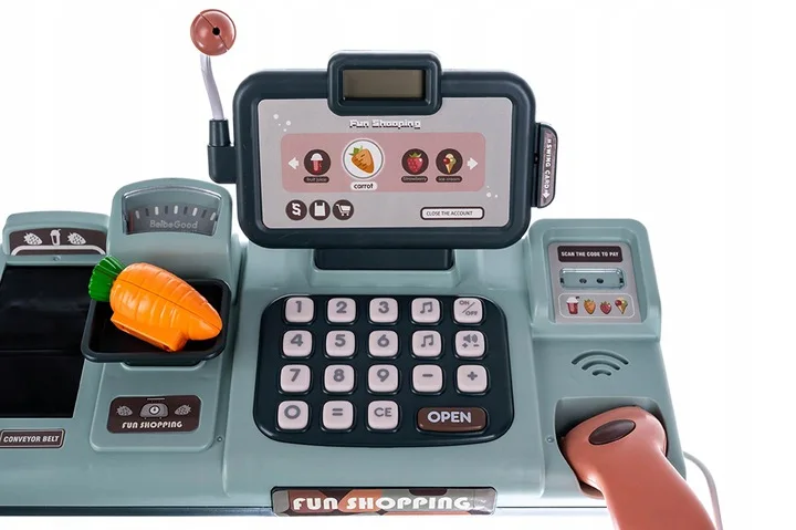 Cash Register Toy With Conveyor Belt